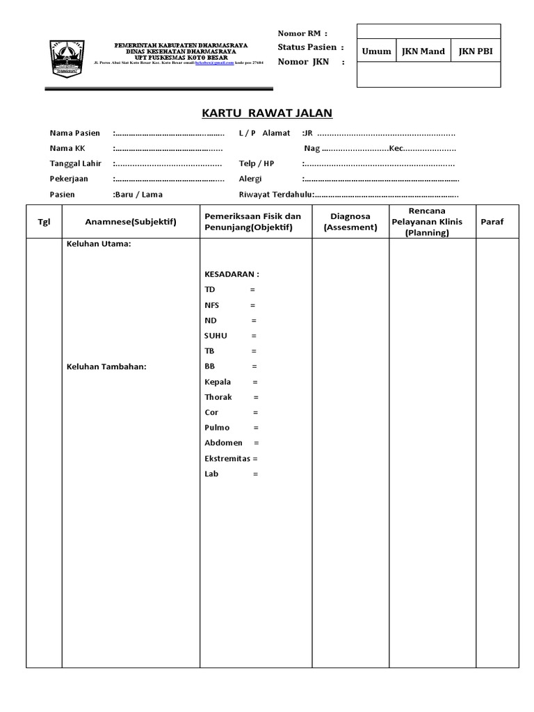 Status Rawat Jalan Terbaru | PDF