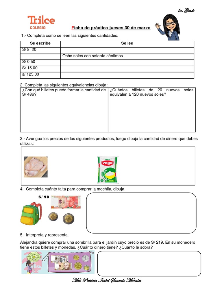 Nos Divertimos Con Las Monedas y Billetes | PDF