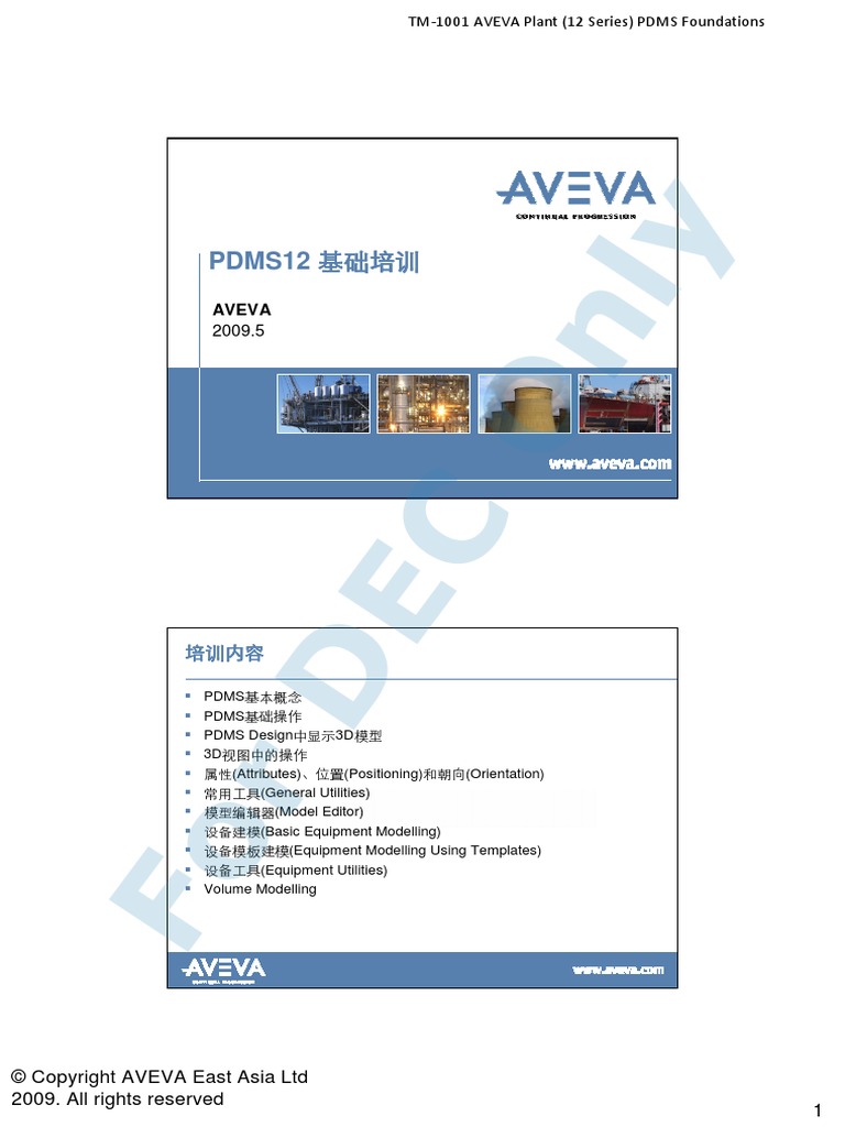 TM-1001 AVEVA Plant (12 Series) PDMS Foundations (GZ-1) | PDF