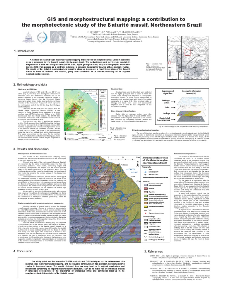 GIS and Morphostructural Mapping: A Contribution To The Morphotectonic ...