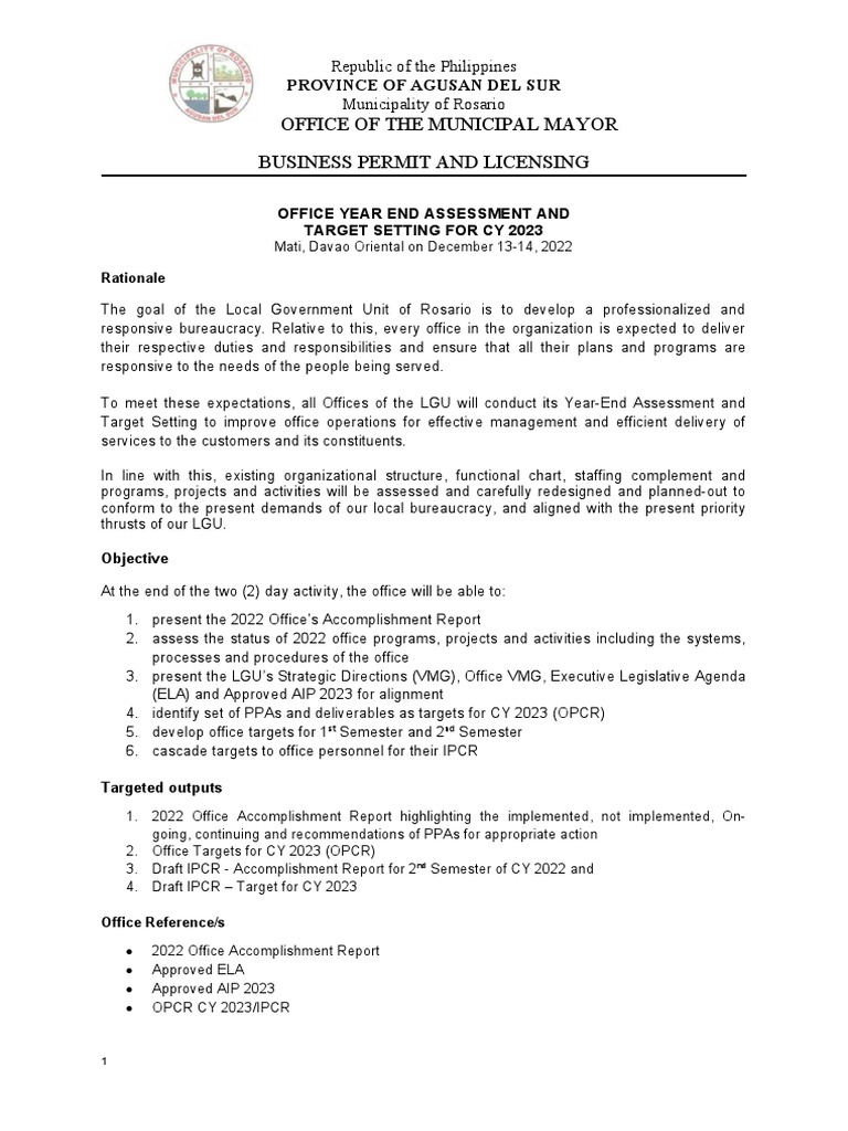 Activity Design Template 2022 Year End Assessment | PDF | Business Activity Design Template 2022 Year End Assessment | PDF | Business