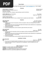Harvard CV Template ATS FRIENDLY | PDF | International Student | Cognition