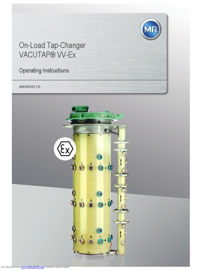 On-Load Tap-Changer Vacutap® Vv-Ex: Operating Instructions | PDF ...