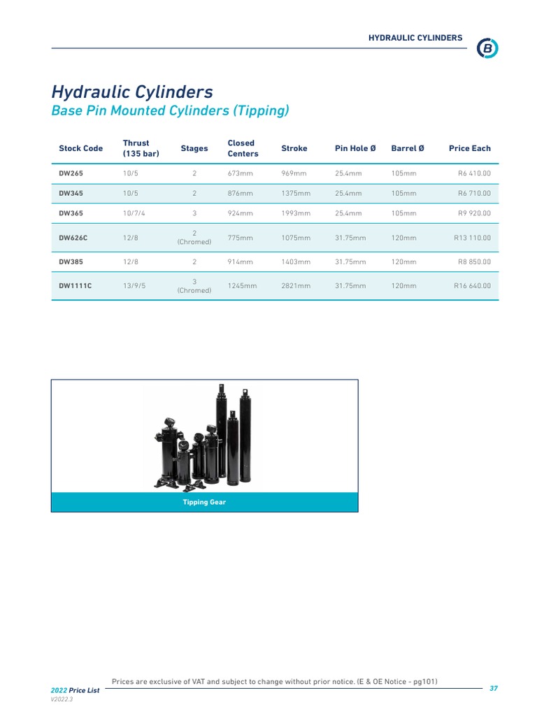 Telescopic Cylinder | PDF | Tools | Mechanical Engineering
