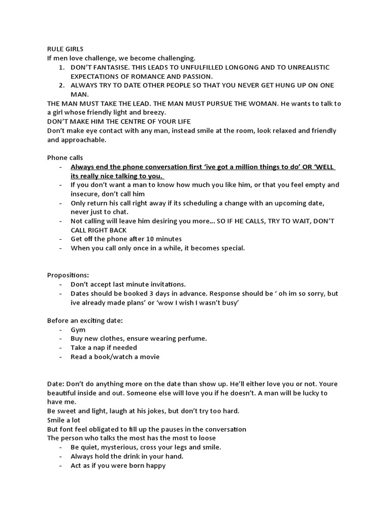 Rule Girls Pdf Language Arts And Discipline Self Improvement