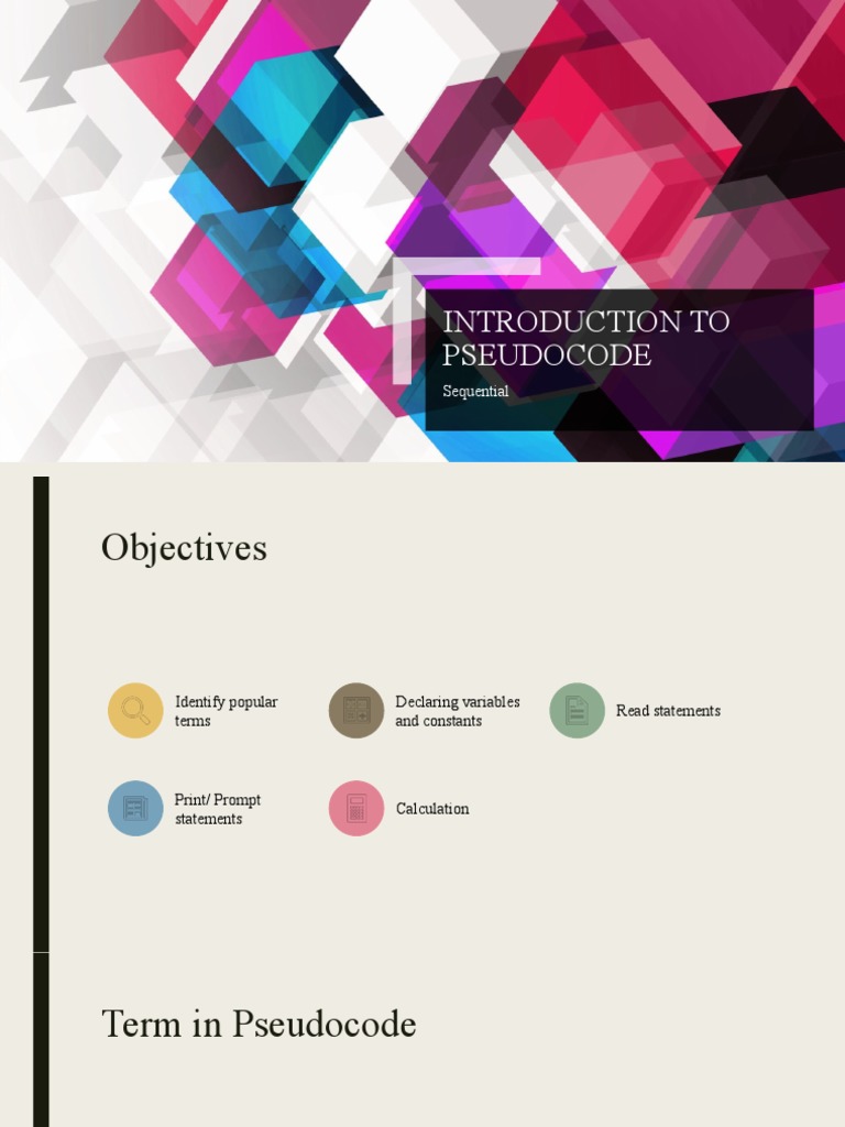 Introduction Pseudocode Pdf Area Data Type
