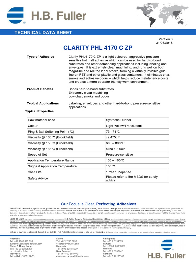 Clarity PHL 4170 CZP Tds | PDF | Legal Liability | Tort