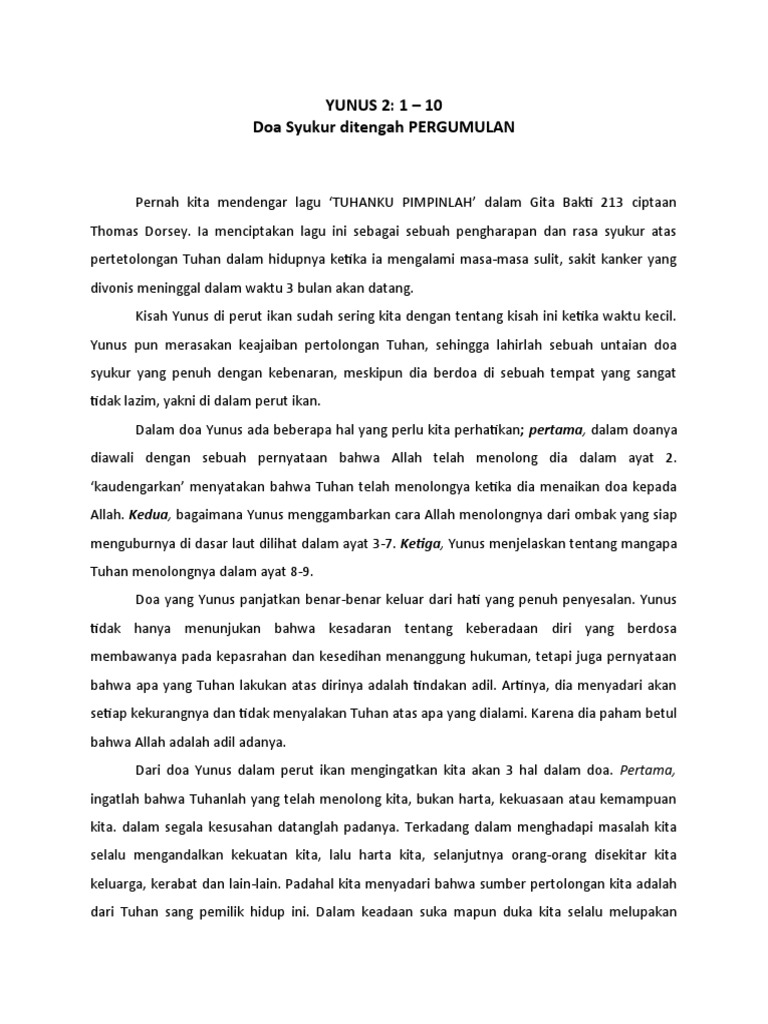 Yunus 2.1-10 | PDF