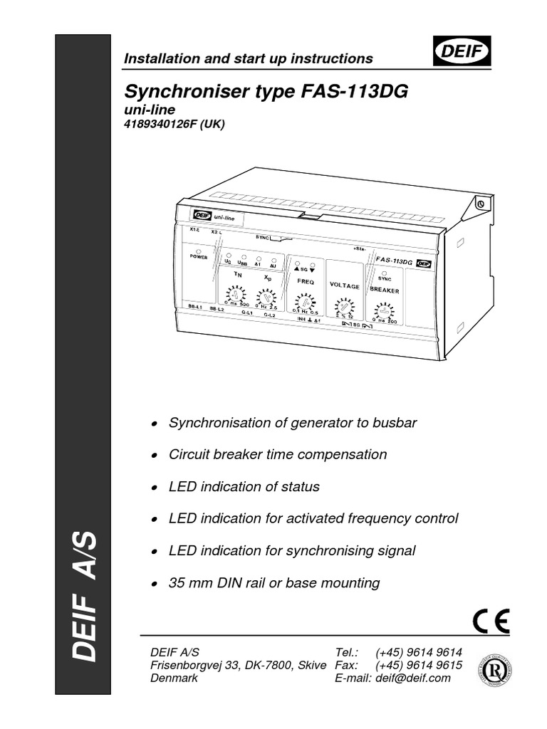 Fas 113dg Installation Instructions 4189340126 Uk | PDF | Relay ...