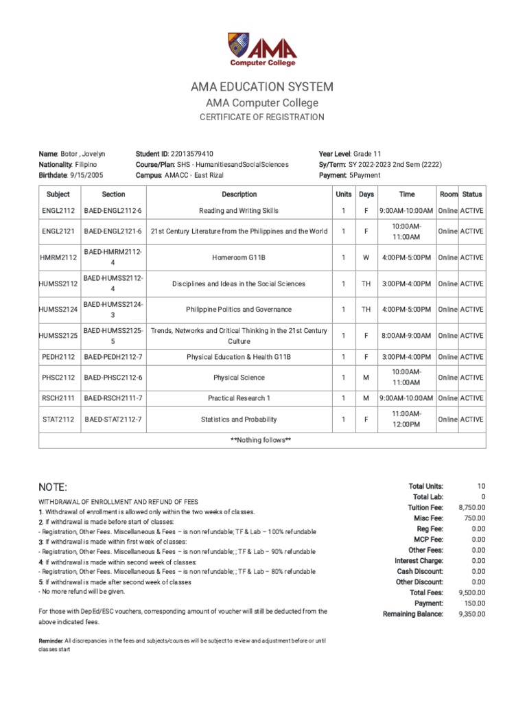 Ama Education System | PDF