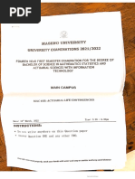 Lecture Notes Introduction To Actuarial Science | PDF | Insurance | Actuary