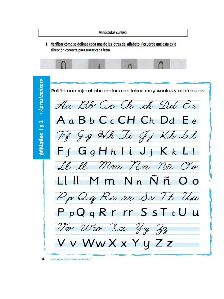 Letras Cursivas | PDF