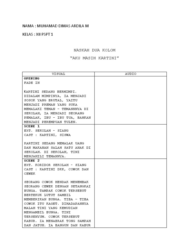 Naskah 2 Kolom | PDF