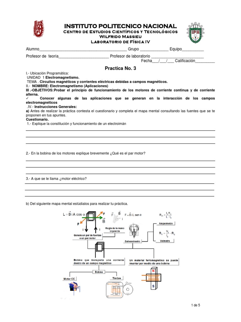 Practica-3 Química | PDF | Corriente eléctrica | Inductor