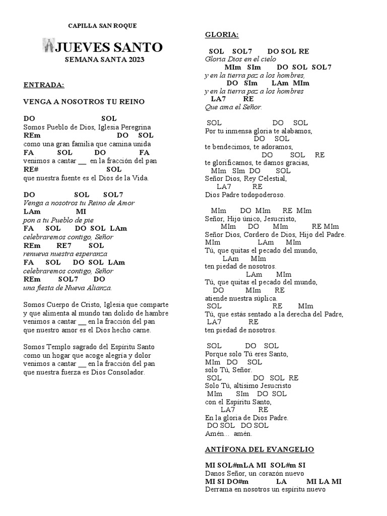 Jueves Santo | PDF | eucaristía