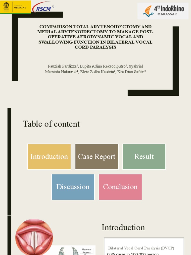Arytenoidectomy Outcomes in BVCP | PDF | Randomized Controlled Trial ...