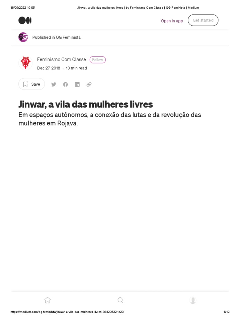 Jinwar, a vila das mulheres livres _ by Feminismo Com Classe _ QG Feminista _ Medium | PDF ...