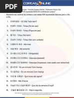 140 Palavras Essenciais em Coreano | PDF | Dicionário