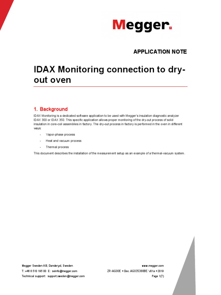Dry-Out Set-Up IDAX Monitoring | PDF | Vacuum Tube | Manufactured Goods
