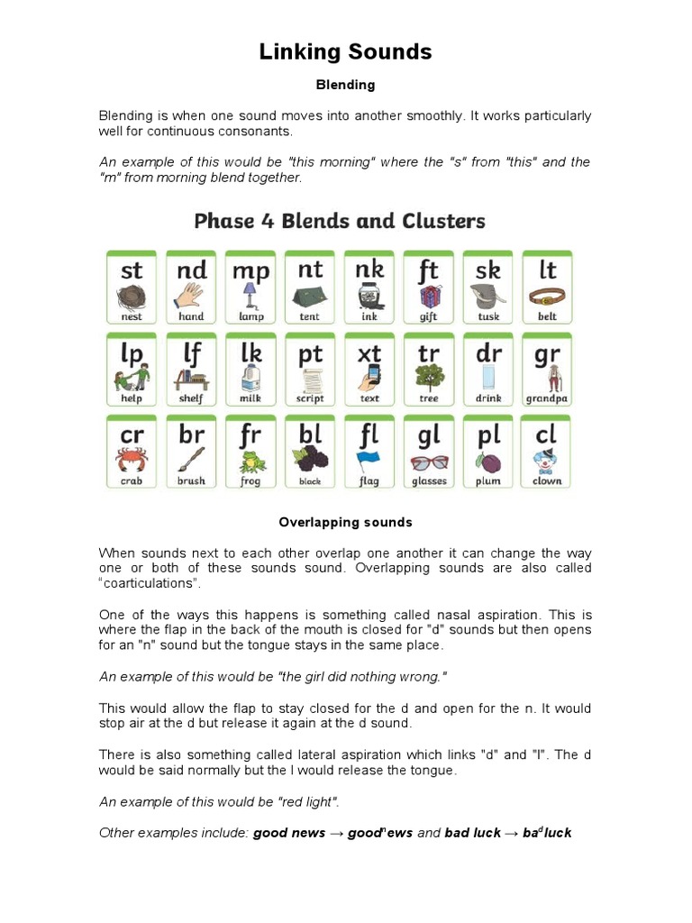 Linking Sounds - Basic | PDF