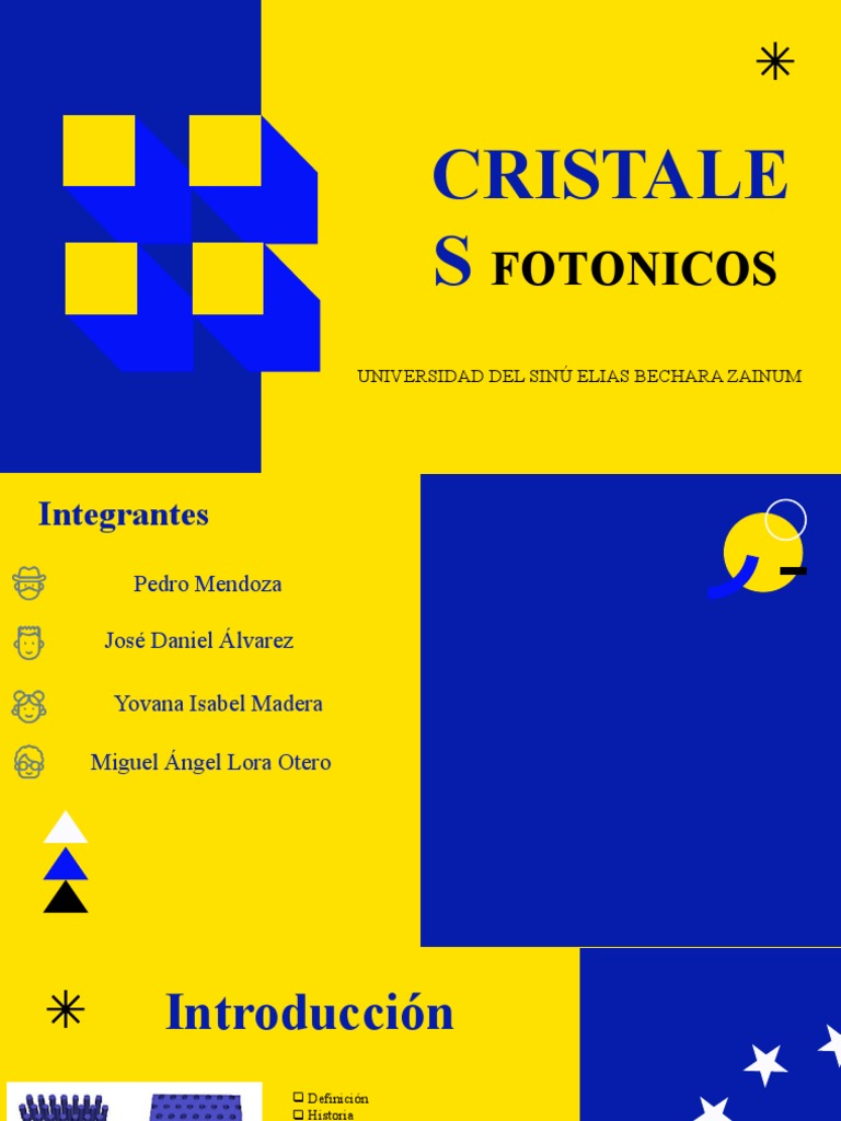 Cristales Fotonicos | PDF | Filosofía natural | Ciencia de los Materiales