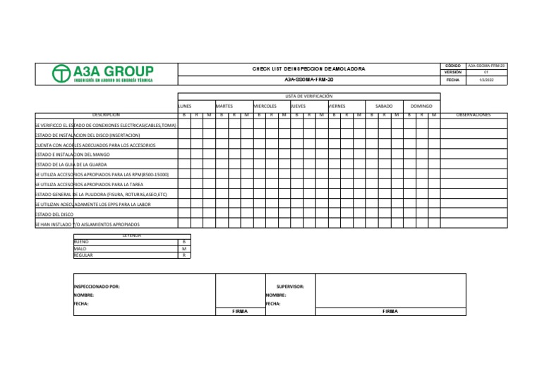Ssoma-F-84 Inspección de Máquinas | PDF Ssoma-F-84 Inspección de Máquinas | PDF