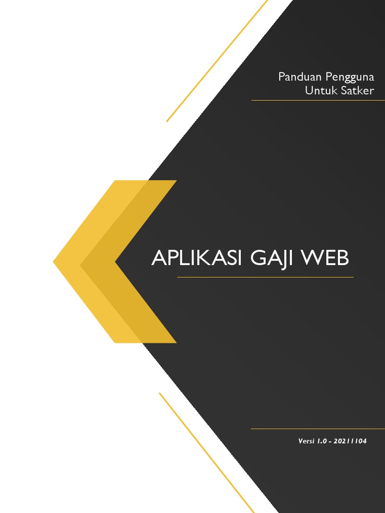 Aplikasi Gaji Web: Panduan Pengguna Untuk Satker | PDF | Komputer