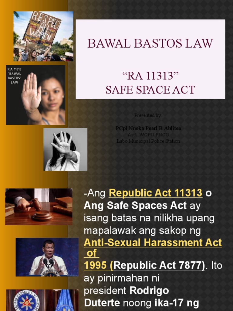 Ra 11313 Safe Spaces Act | PDF