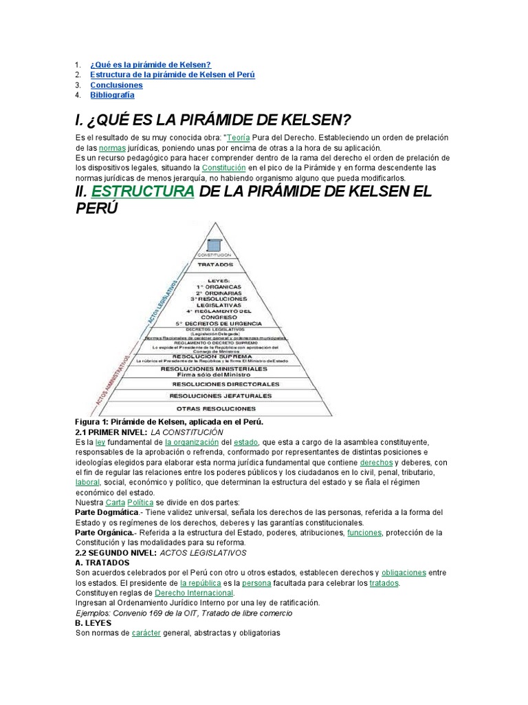 Qué Es La Pirámide de Kelsen | PDF | Constitución | Regulación