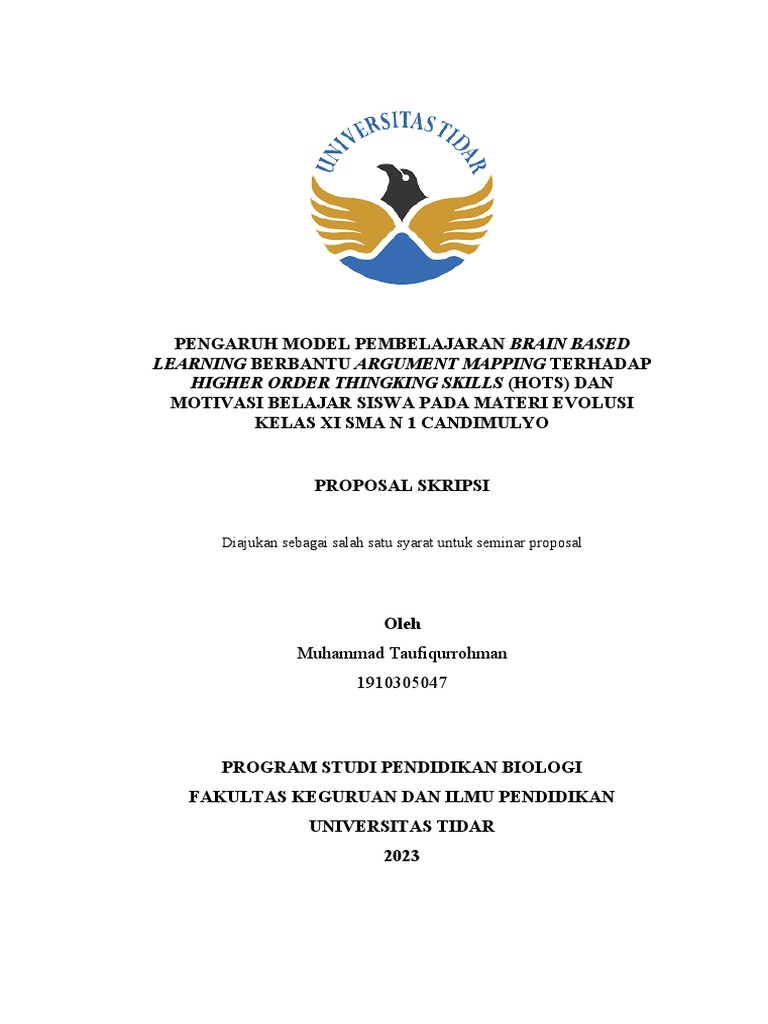 Bab 1 Skripsi BBL Argument Mapping | PDF