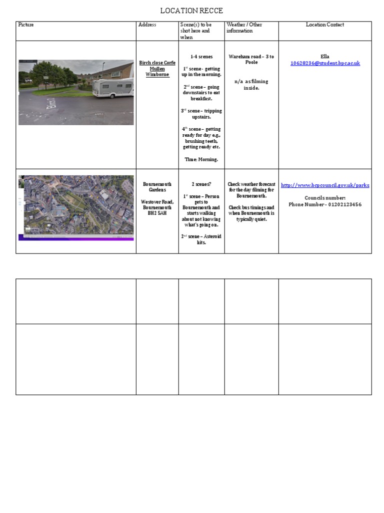 Location Recce Pro | PDF