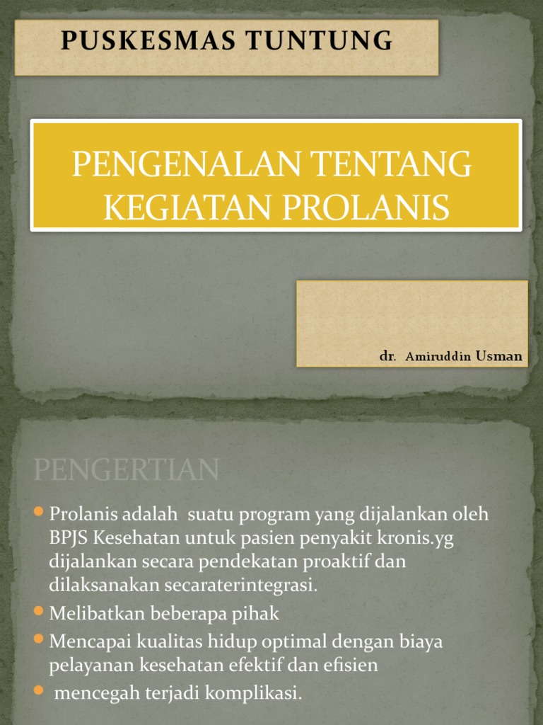 Pengenalan Tentang Prolanis | PDF