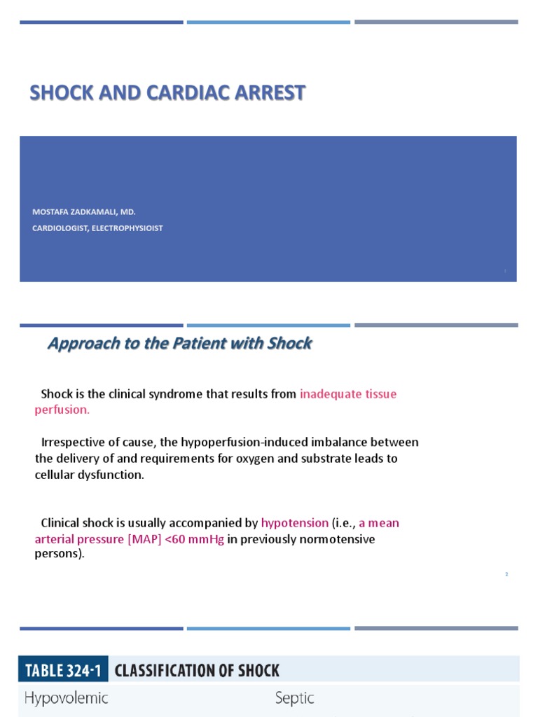 Shock, Arrest, Syncope Physiopathology | PDF | Cardiopulmonary ...