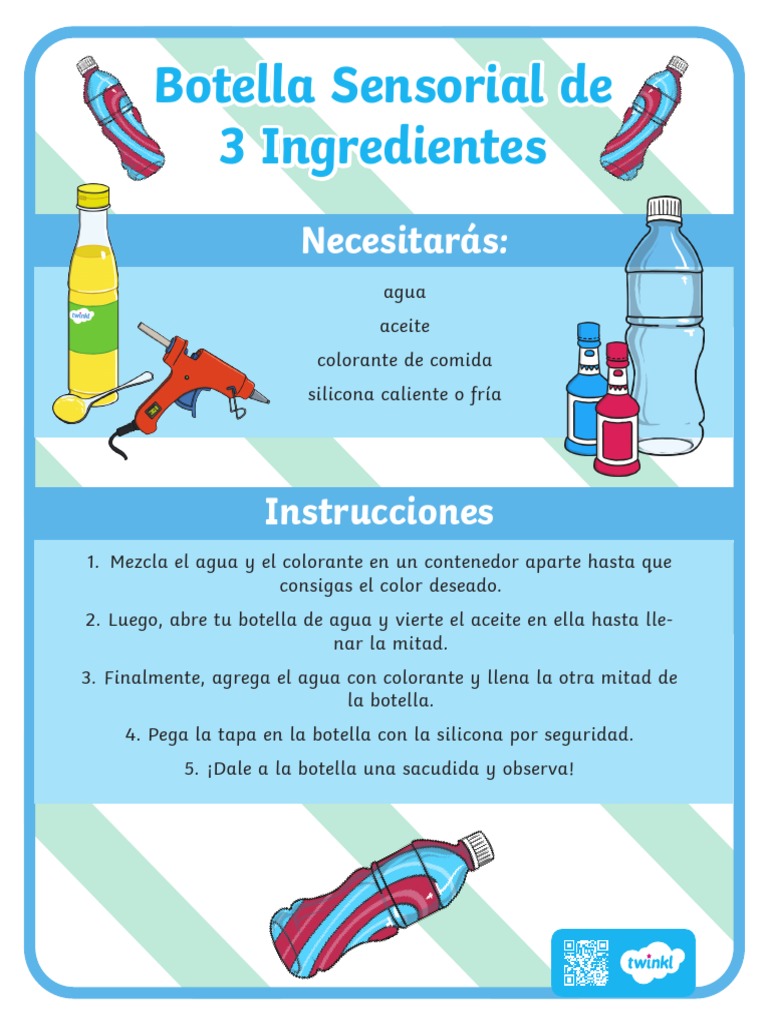 Botella Sensorial: Agua y Aceite | PDF