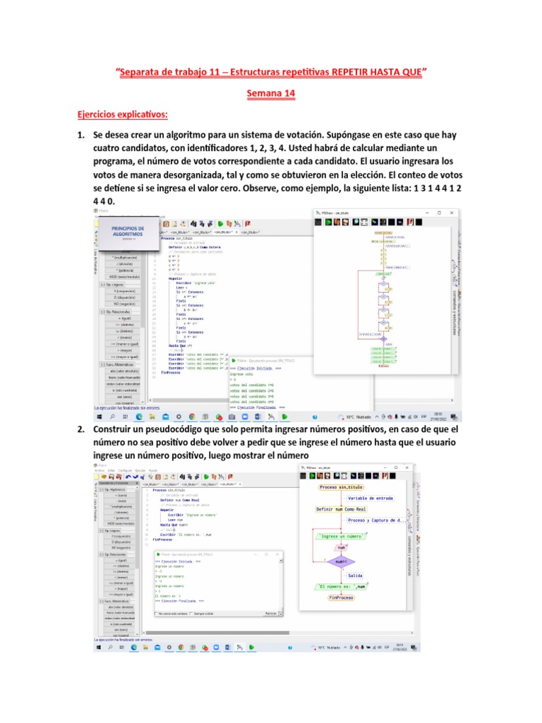 Algoritmos con Estructuras Repetitivas | PDF | Informática