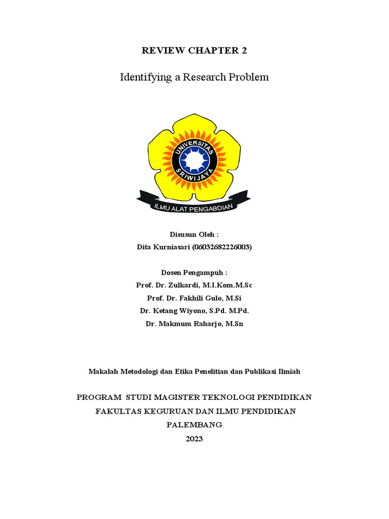 Identifying A Research Problem: Review Chapter 2 | PDF