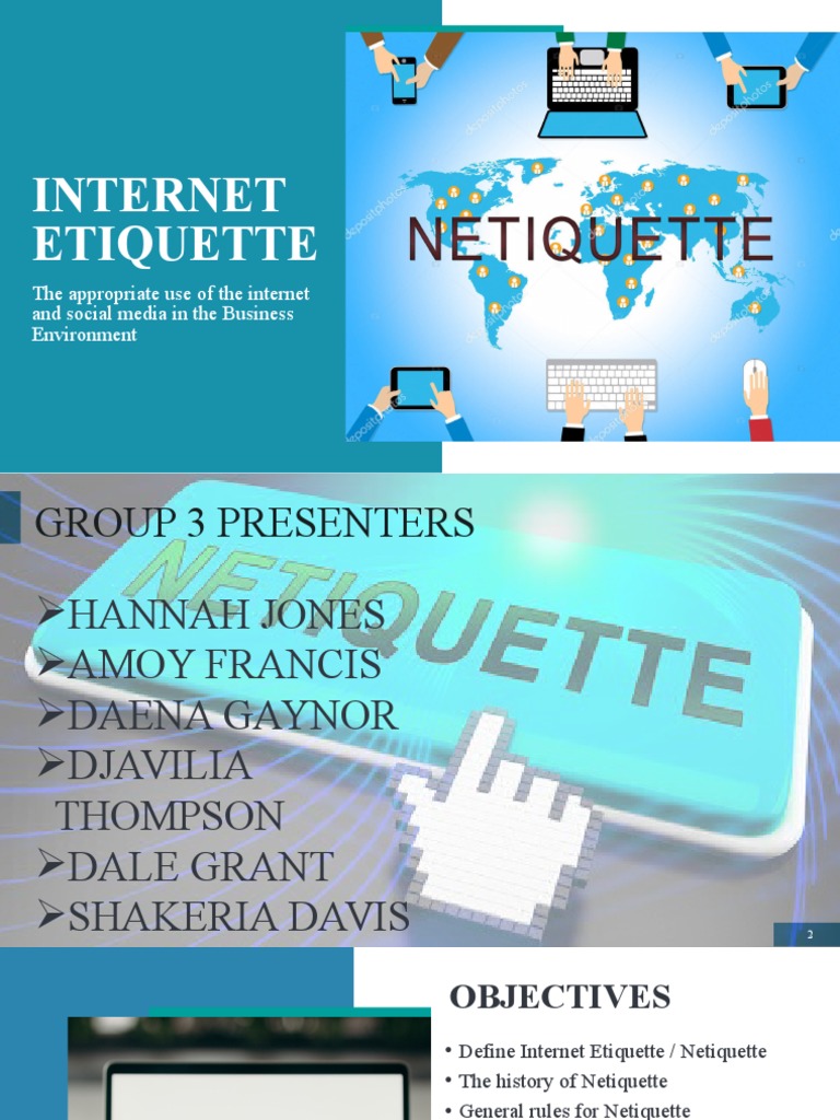 Internet Etiquette: The Appropriate Use of The Internet and Social ...