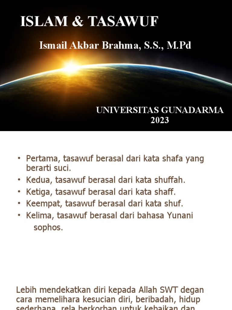 Islam Dan Tasawuf | PDF