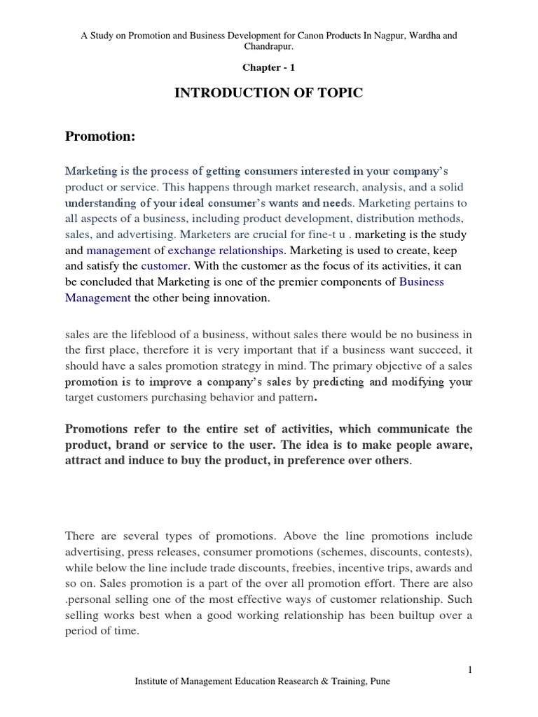 SIP PROJECT FINAL TUSHAR New - 074740 | PDF | Canon Inc. | Marketing