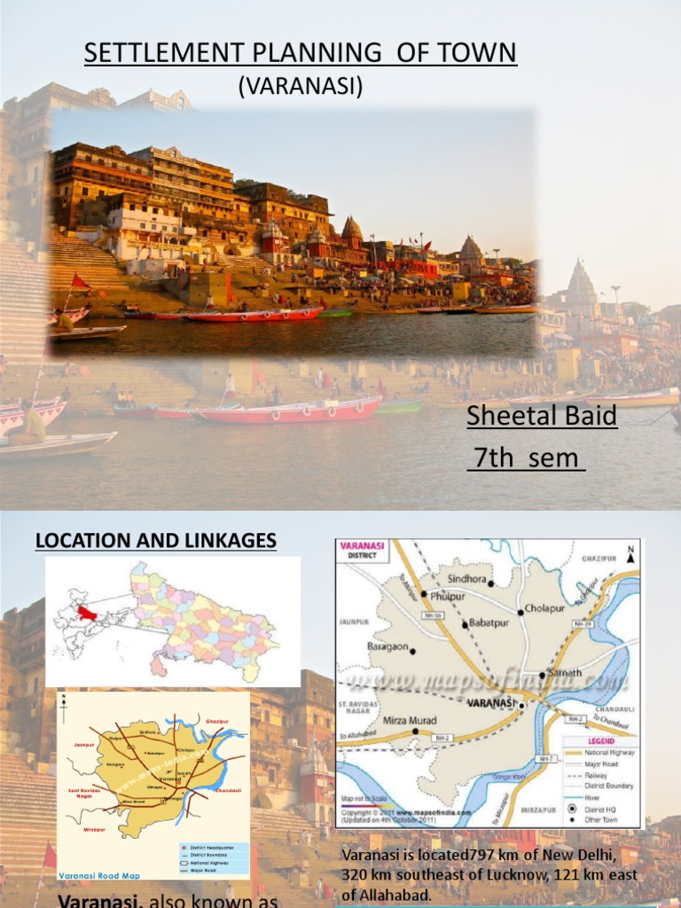 Settlement Planning of Town: (Varanasi) | PDF | South Asia