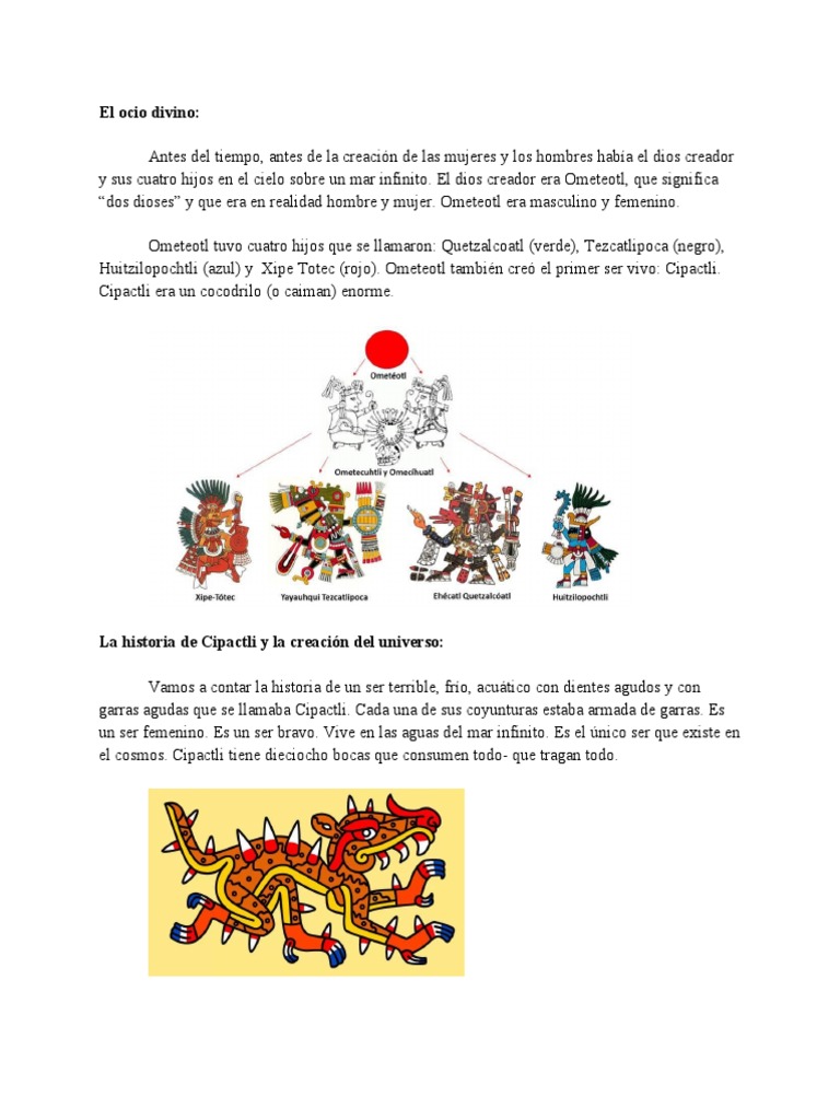 Cipactli | PDF | Deidades | Mitología