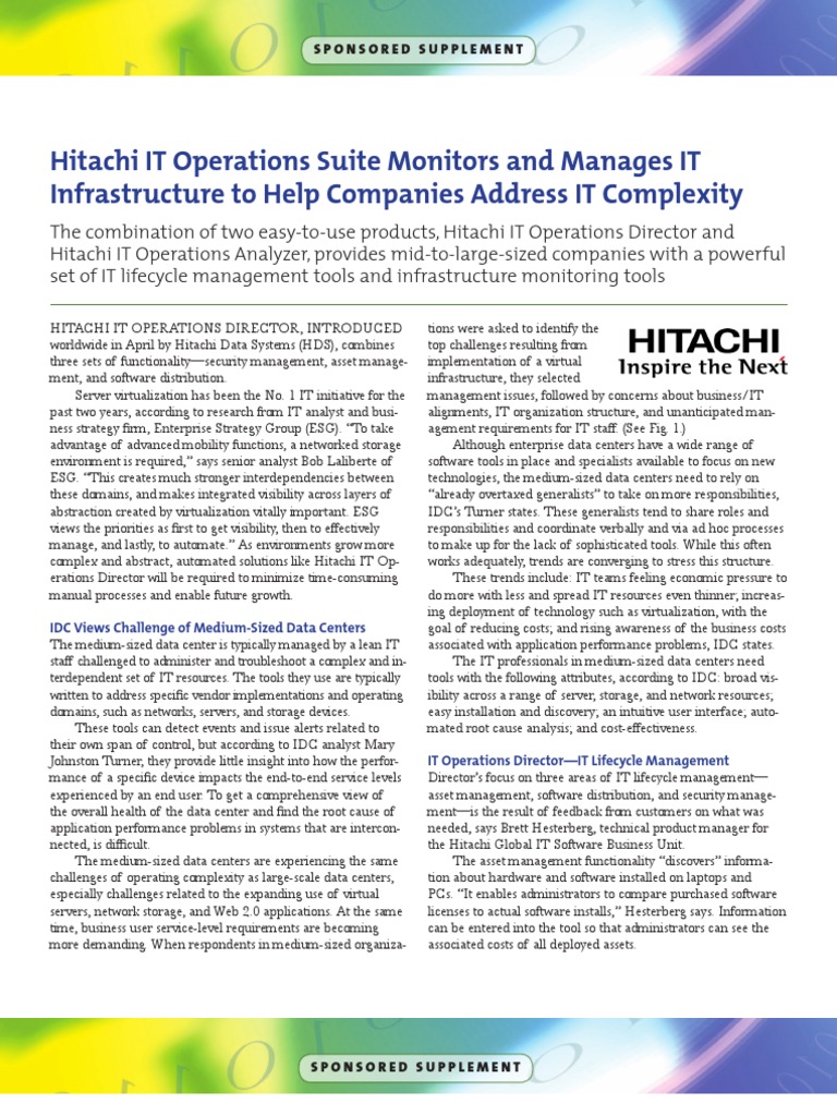 Software Magazine - IT Operations Director | PDF | Data Center ...