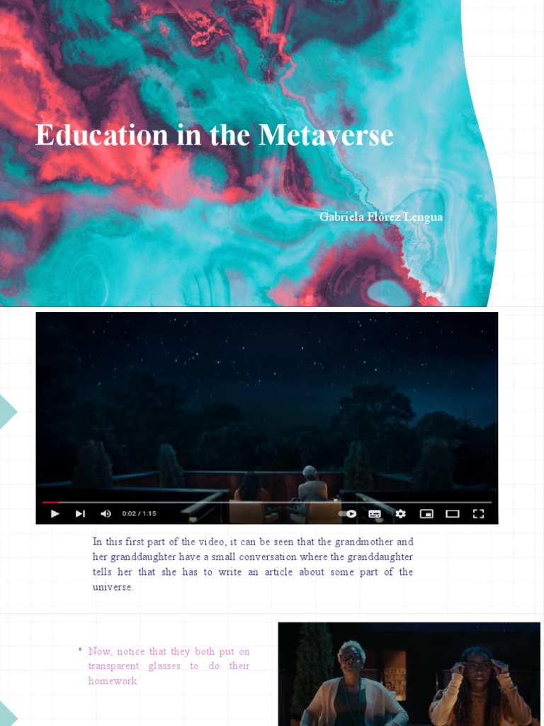 Education in The Metaverse | PDF | Experience | Universe