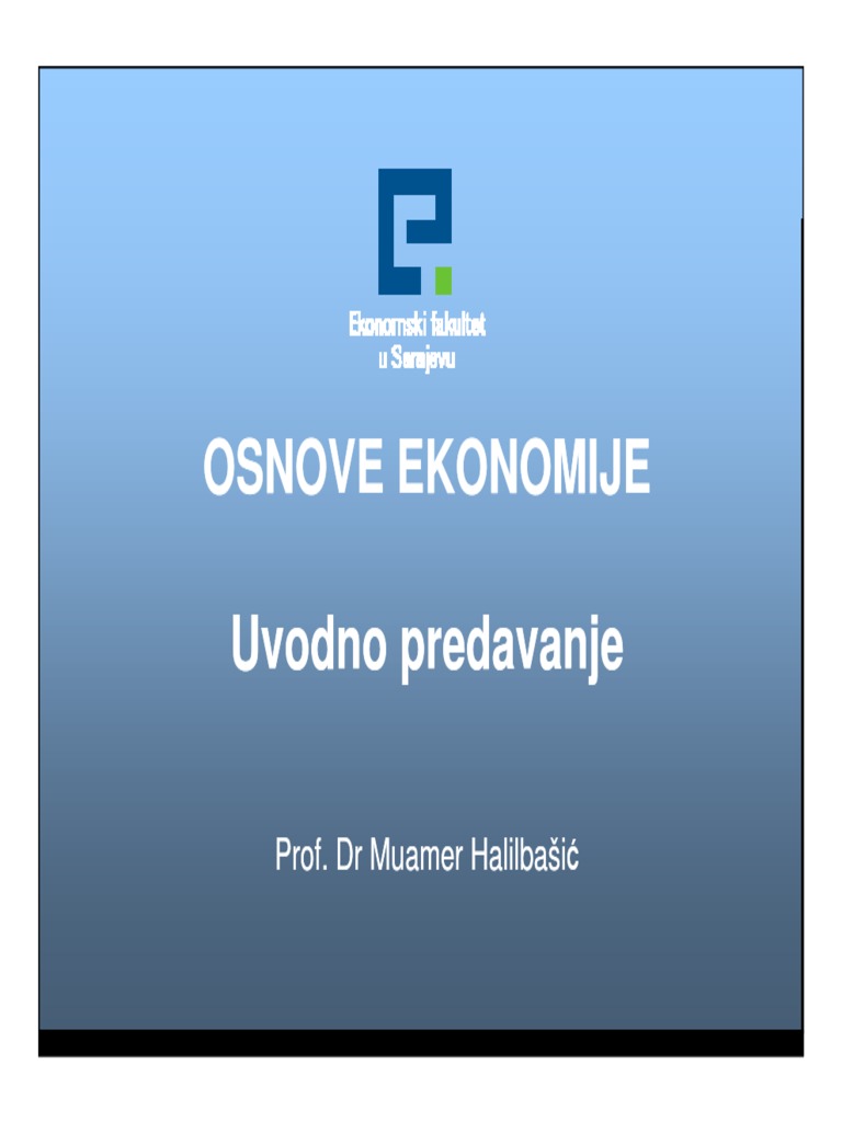 Predavanja 1 | PDF