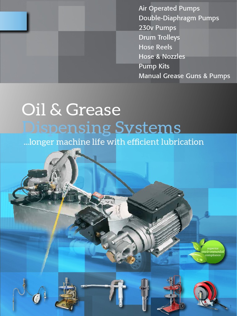 Oil & Grease: Dispensing Systems | PDF | Pump | Flow Measurement