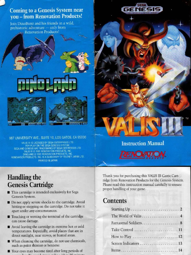 Valis III MD US Manual | PDF