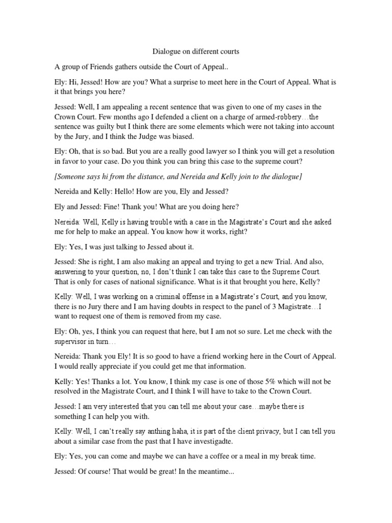 Dialogue On Supreme Court | PDF