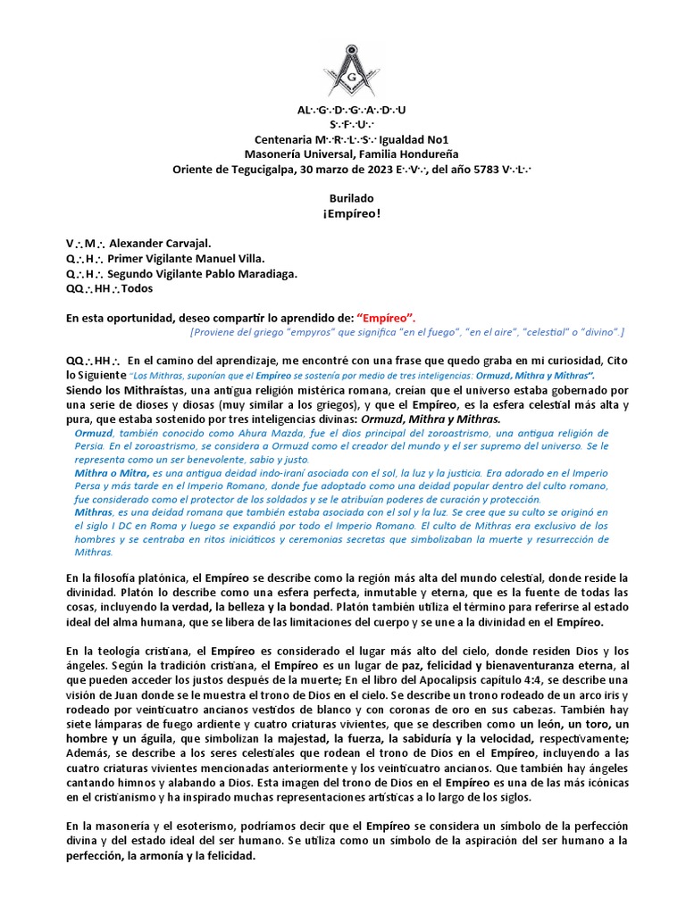 ¡Empíreo!: (Proviene Del Griego "Empyros" Que Significa "En El Fuego ...