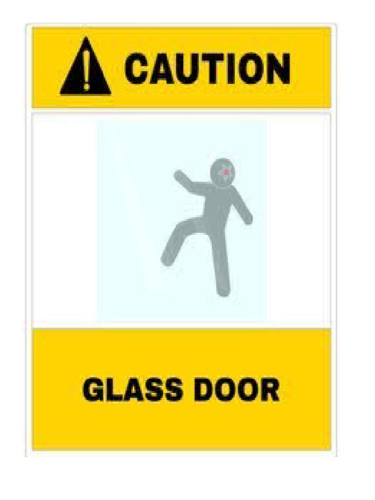 Glass Door Caution | PDF