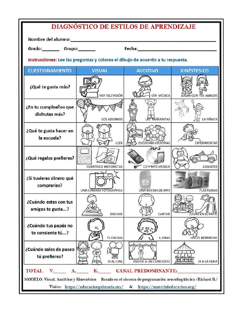 Estilos de Aprendizajes | PDF